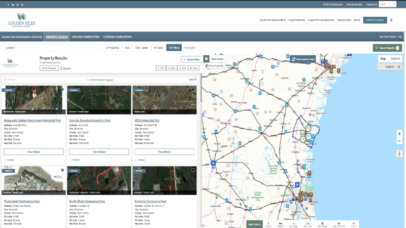 The Golden Isles Development Authority Launches New Powerful Location ...